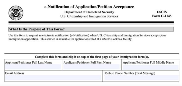 Form G-1145: Track Your USCIS Case Updates